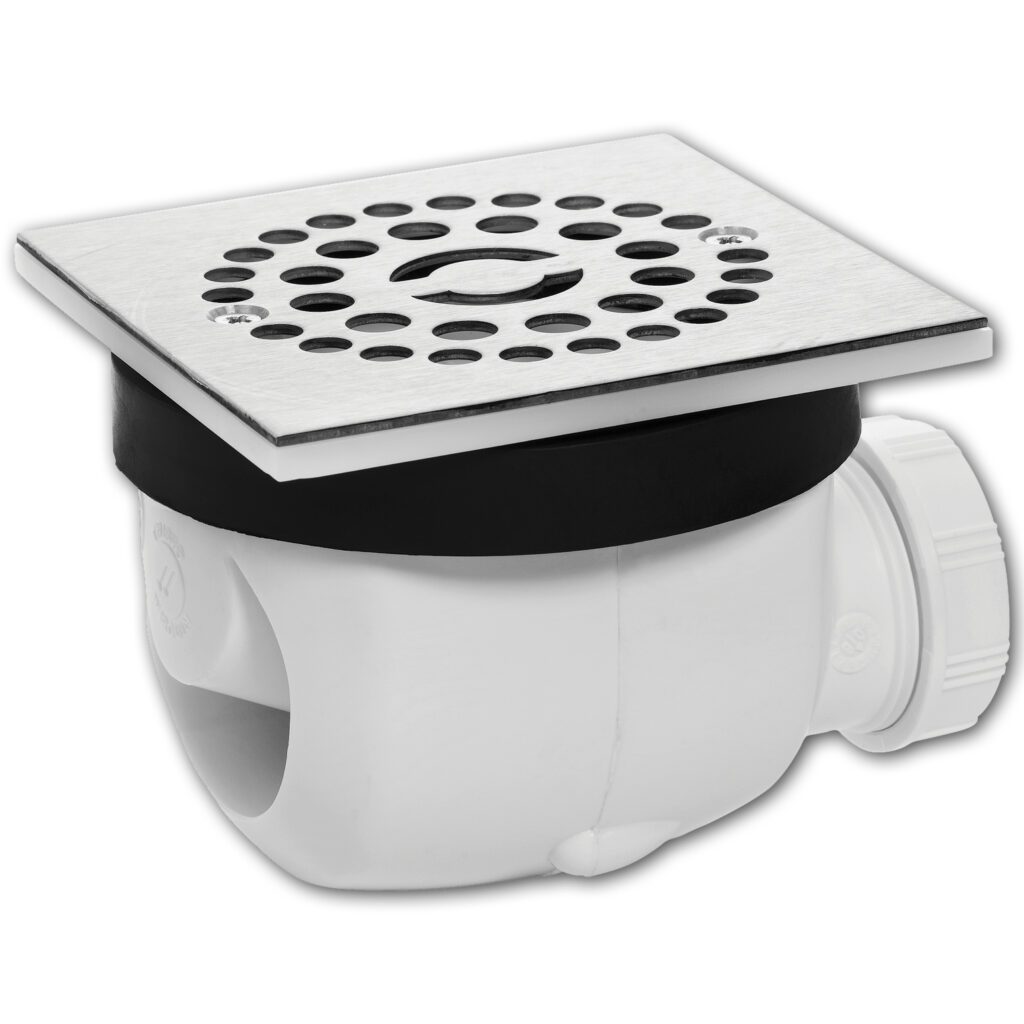 Wirquin Shower Trap - Twisto Square - Stainless Steel Grid - Build Africa